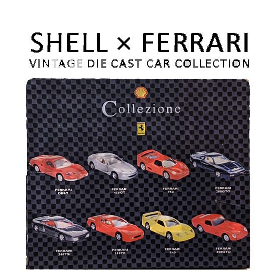 Official SHELL x FERRARI 1:38 Car Die Cast Toy Model Vintage Set ...