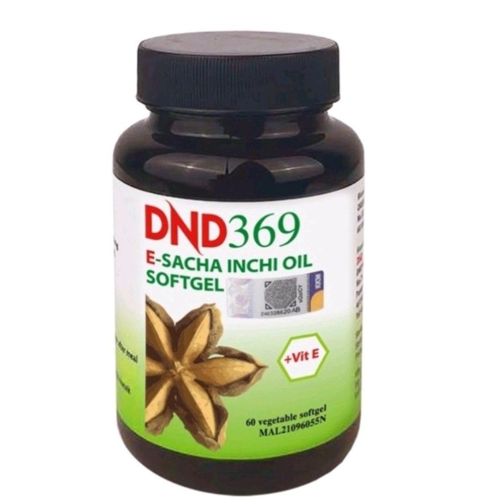 Official Store DND369 Sacha Inchi Oil + Vitamin e 500mg x 60 Softgel ...