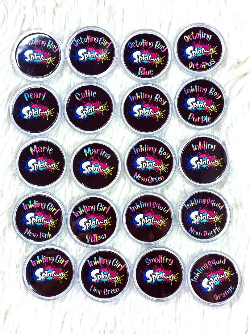 MADE TO ORDER 20 Splatoon Amiibo Coins Complete FULL SET, Video Gaming ...