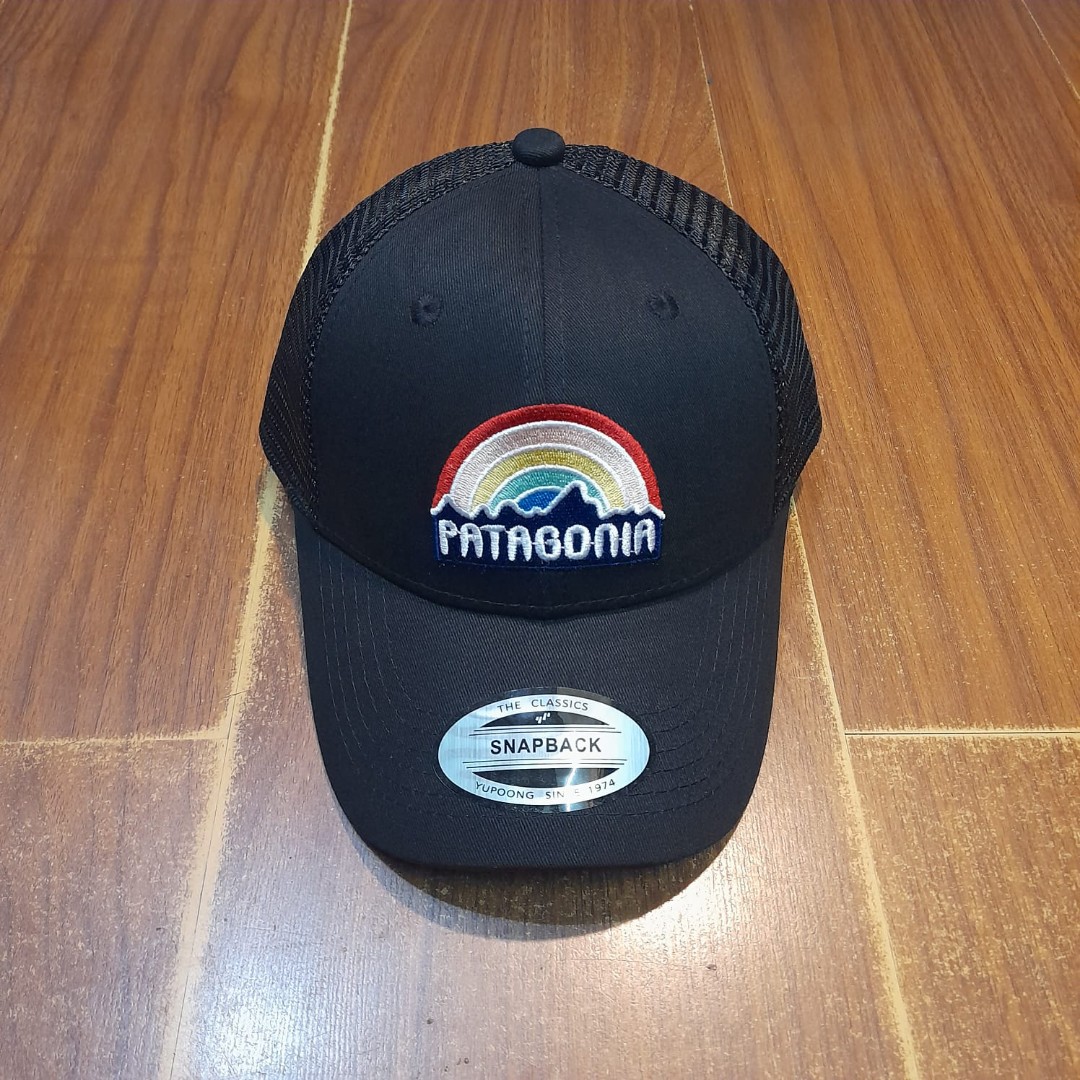 Patagonia rainbow Trucket cap - Brand New, Fesyen Pria, Aksesoris, Topi di Carousell