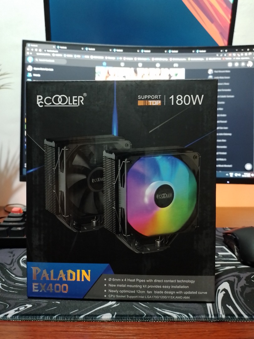 PcCooler Ex400 Paladin ArgB Cpu Cooler (Used), Computers & Tech, Parts ...