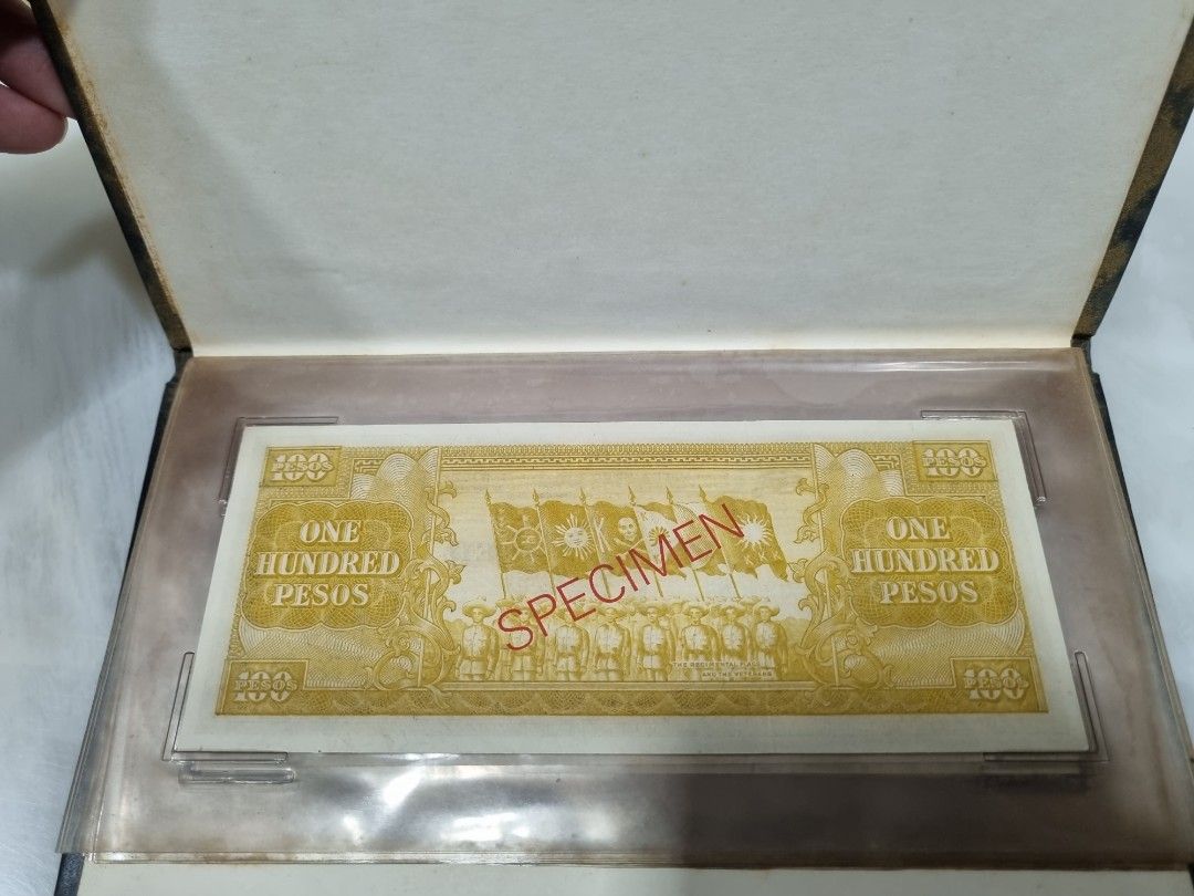 Philippines 1949 Specimen 1 to 100 Peso note set 7 pieces, Hobbies ...