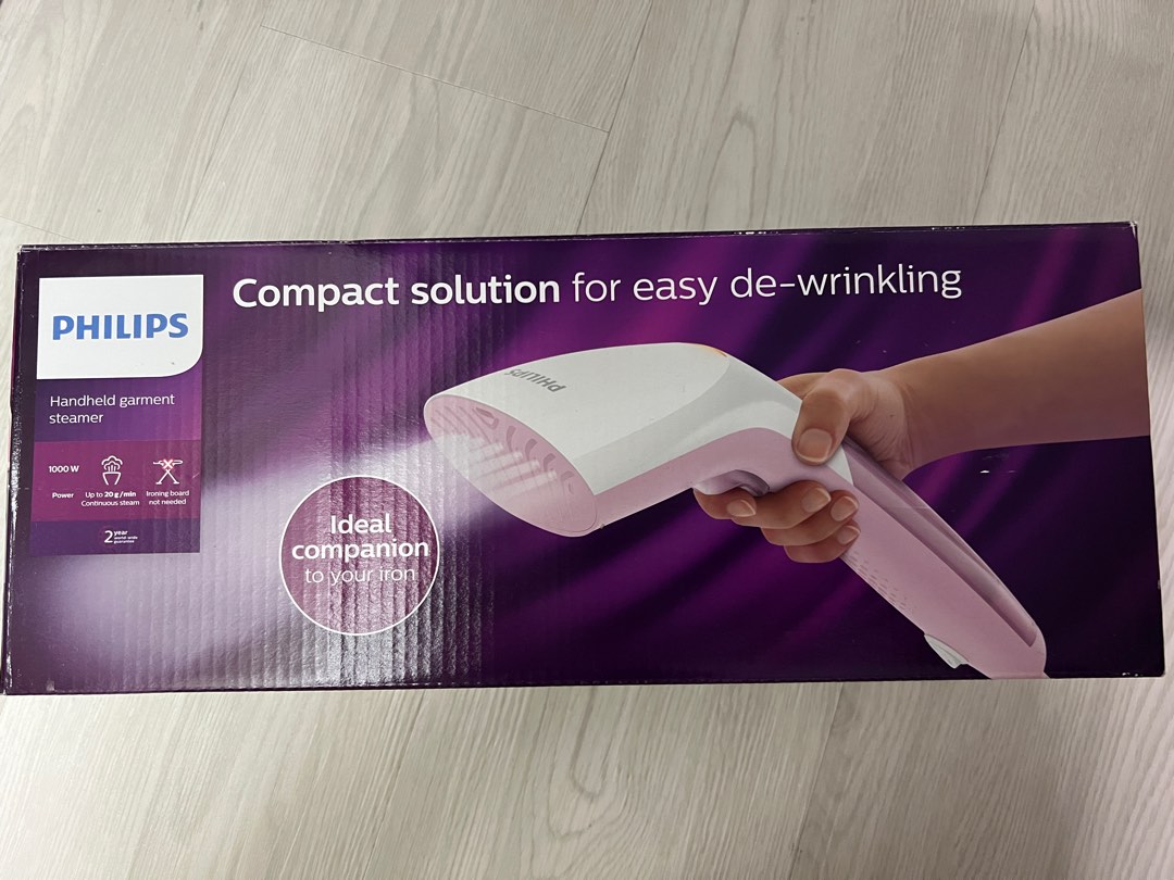 Philips Handheld Garment Steamer (Pink Colour), TV & Home Appliances ...
