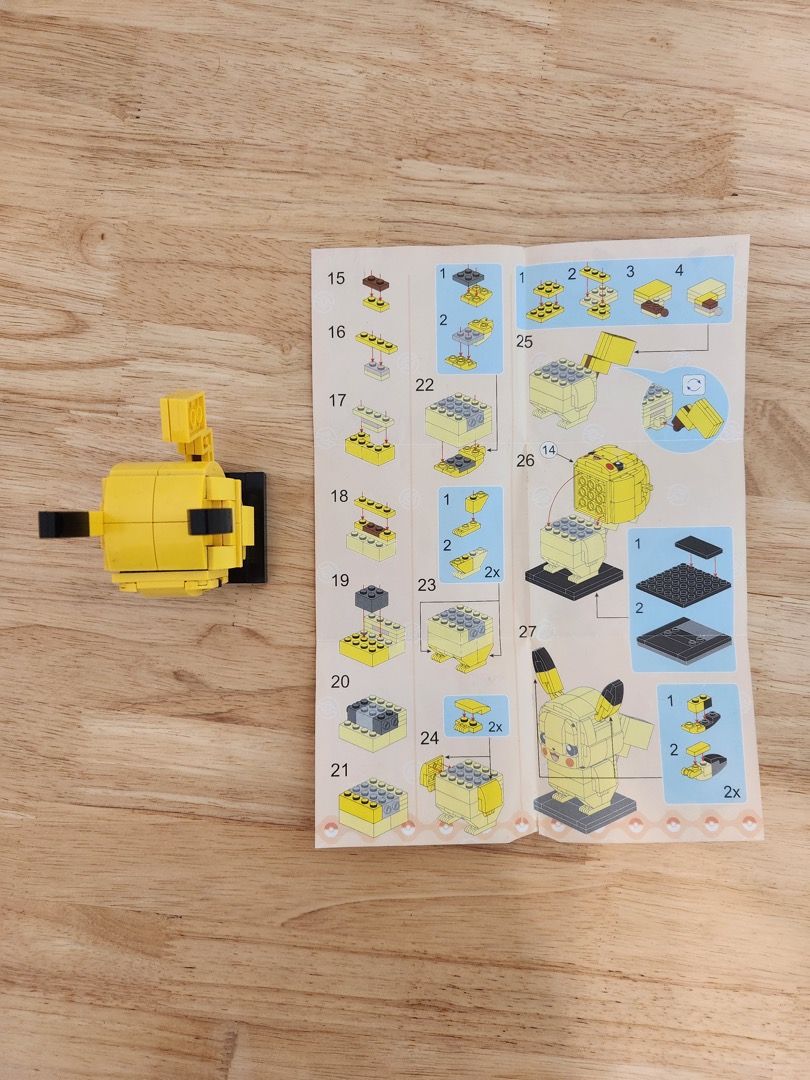 Pika Pika Pikachu Lego, Hobbies & Toys, Toys & Games on Carousell