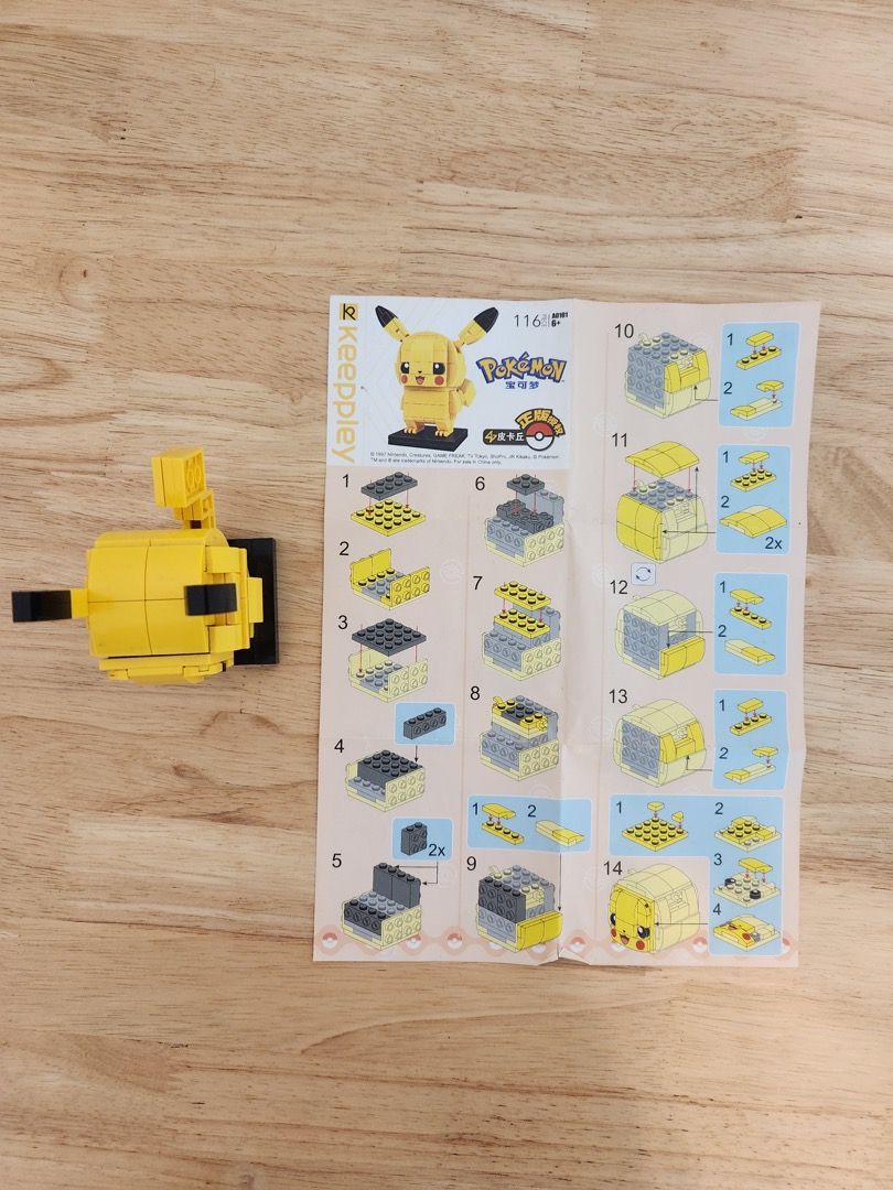 Pika Pika Pikachu Lego, Hobbies & Toys, Toys & Games on Carousell