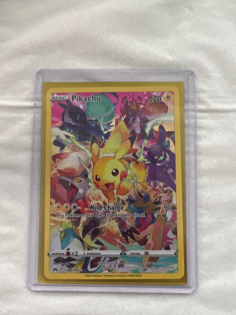 Pikachu crown zenith, Hobbies & Toys, Toys & Games on Carousell