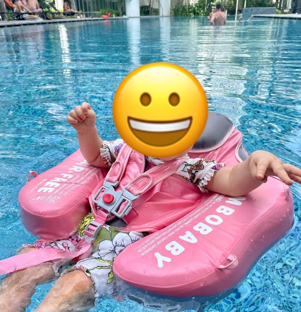 Pink Mambo Baby Pool Float and Cover, Babies & Kids, Infant Playtime on ...