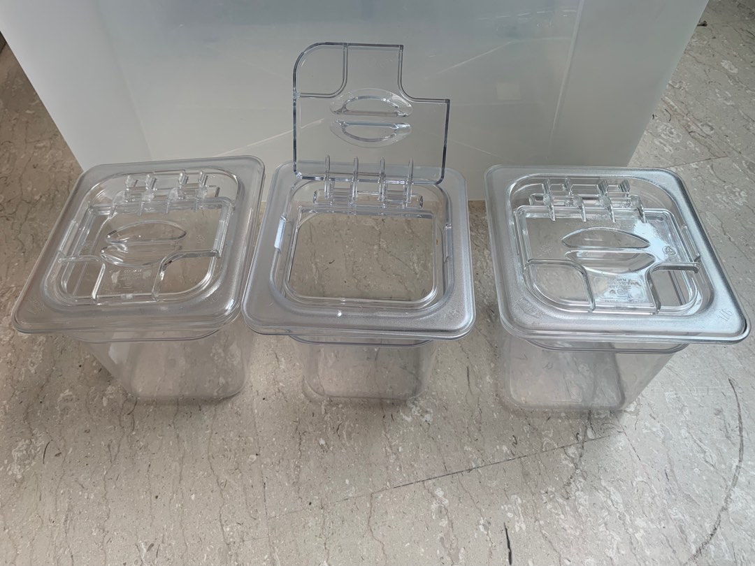 Plastic Container With Cover (Halal Kitchen), Furniture & Home Living ...