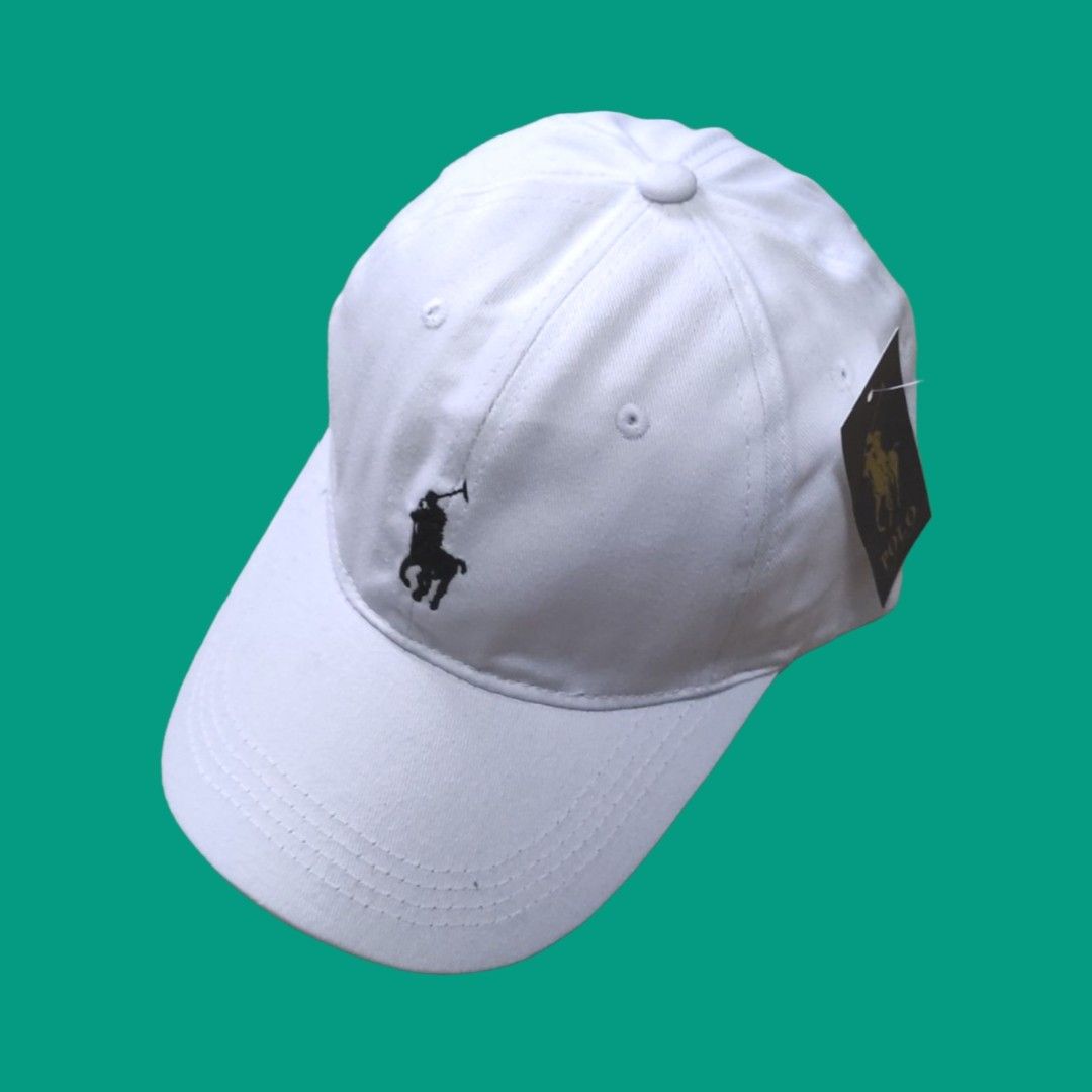 Polo Cap White, Women's Fashion, Watches & Accessories, Hats & Beanies ...