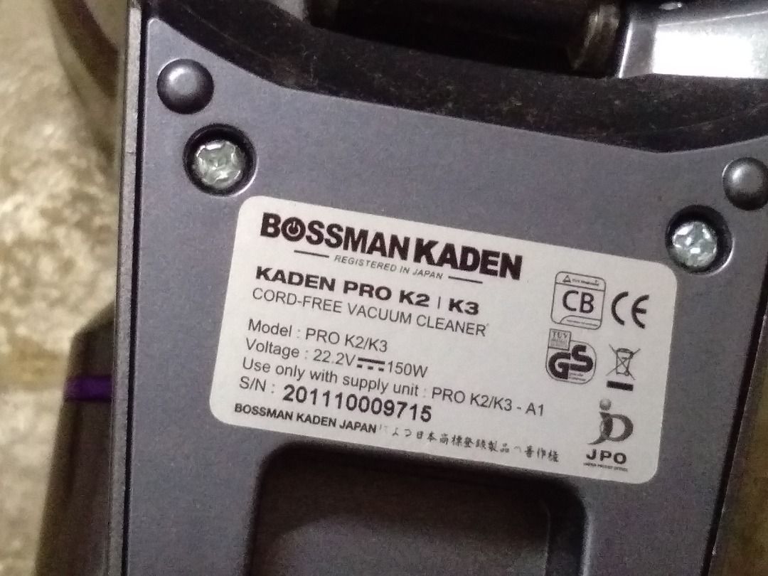 portable vacuum cleaner Bossman k2/k3 pro kaden, Furniture & Home ...