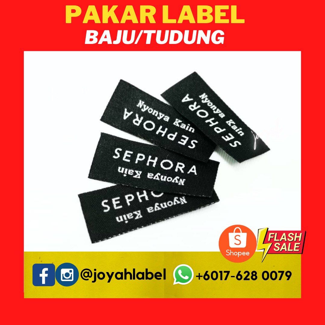 PRINT LABEL TUDUNG | LABEL BAJU JENAMA SENDIRI, Services, Others on ...