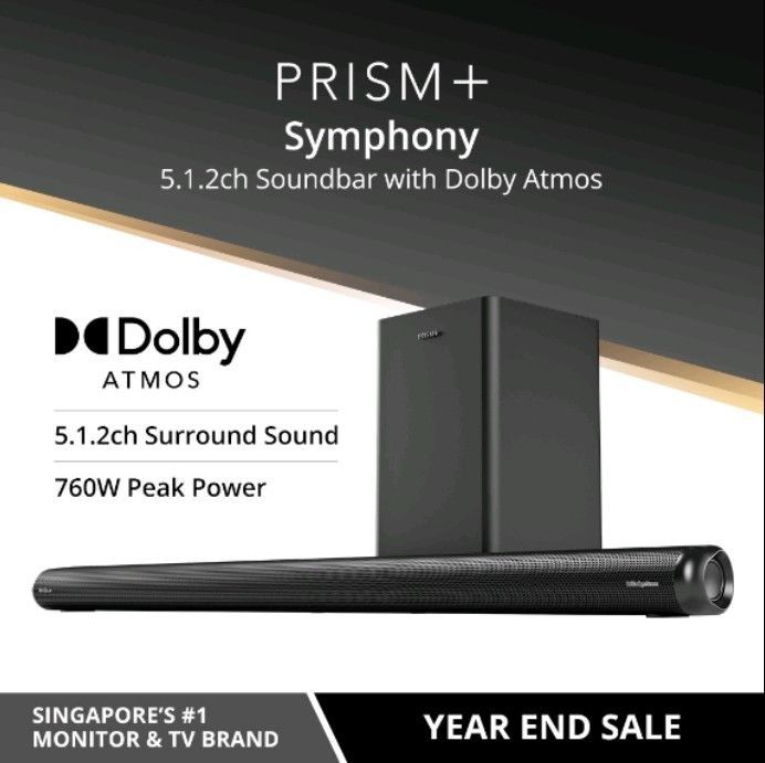 PRISM+ Symphony 5.1.2 Dolby Atmos Soundbar, Audio, Soundbars, Speakers ...