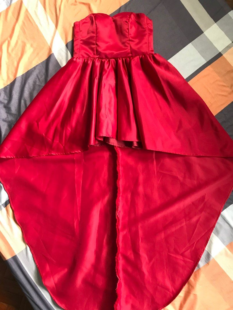 Prom Gown Short Front Long Back, Women's Fashion, Dresses & Sets ...
