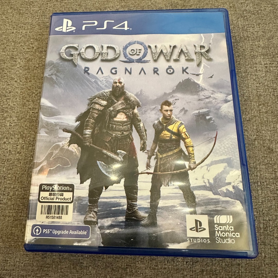 PS4 God of War Ragnarok Physical Disc, Video Gaming, Video Games ...