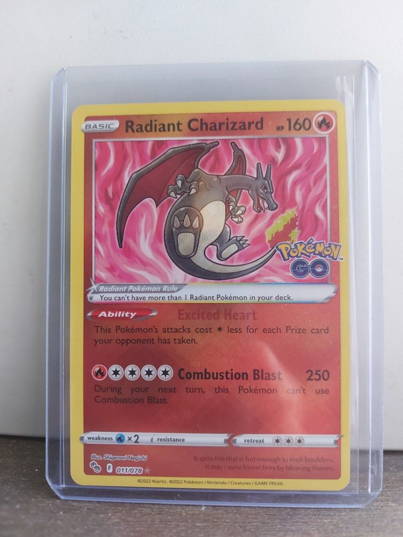 Radiant Charizard, Hobbies & Toys, Memorabilia & Collectibles, Vintage ...
