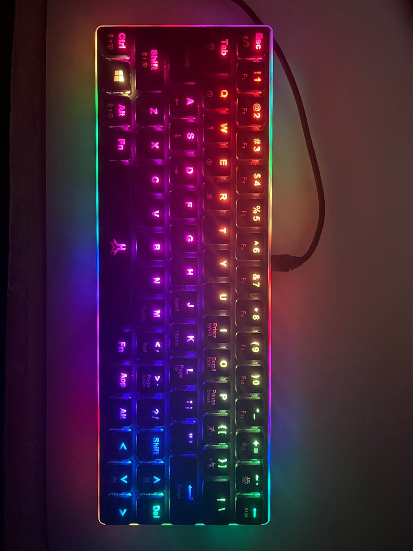 Rakk Kali (red switches) mechanical keyboard, Computers & Tech, Parts ...