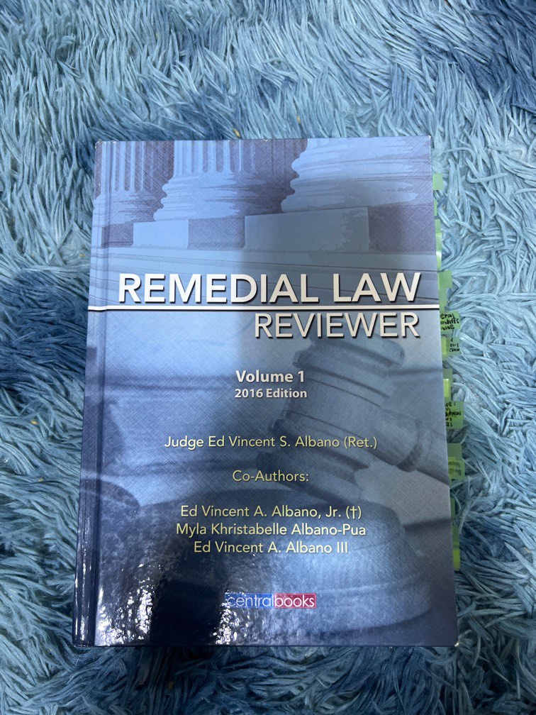 Remedial Law Reviewer Volume 1 2016 Edition By Albano, Hobbies & Toys ...