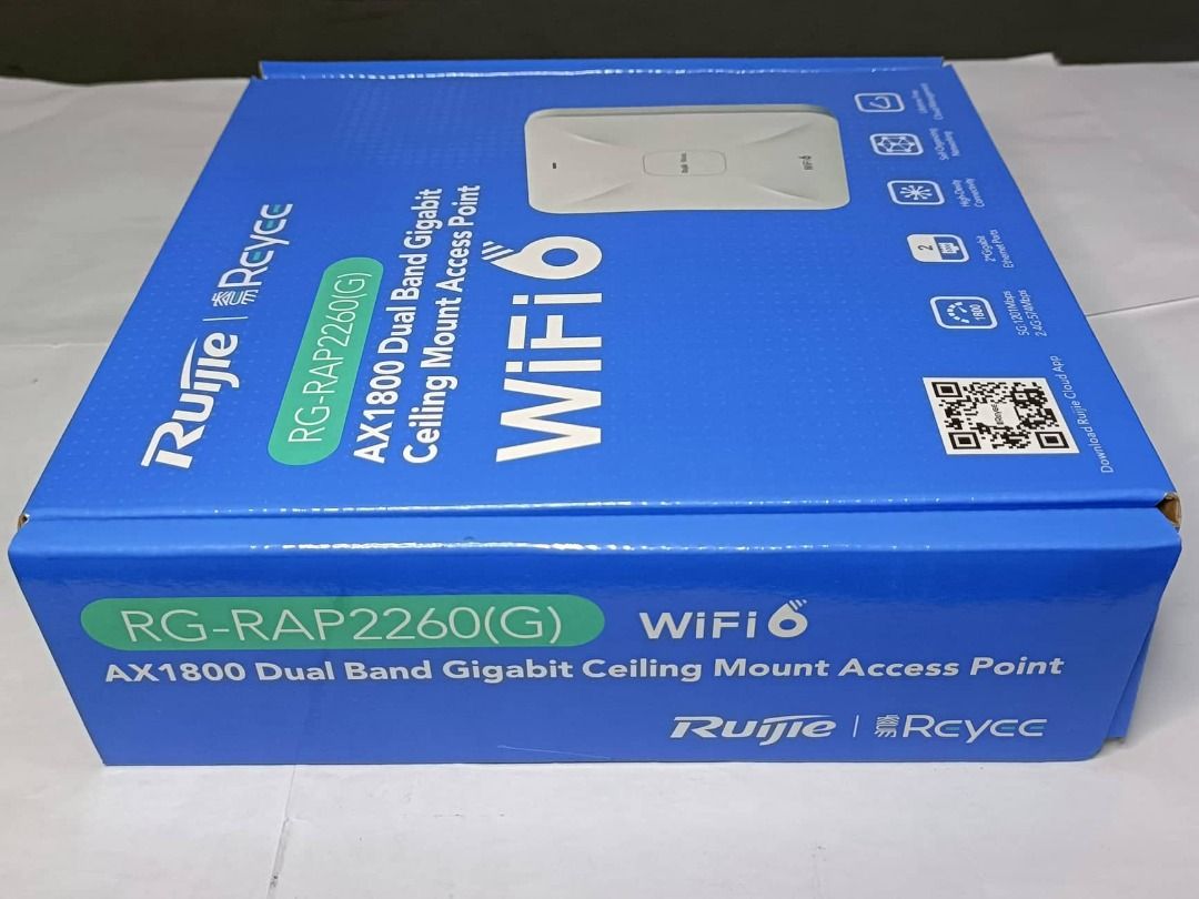 RUIJIE/REYEE (RG-RAP2260(G)) AX1800 Wi-Fi 6 Dual-Band Gigabit Ceiling ...