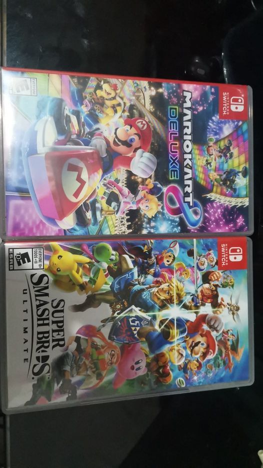 S> Nintendo Switch Games Mario Kart Super Smash Bros, Video Gaming ...