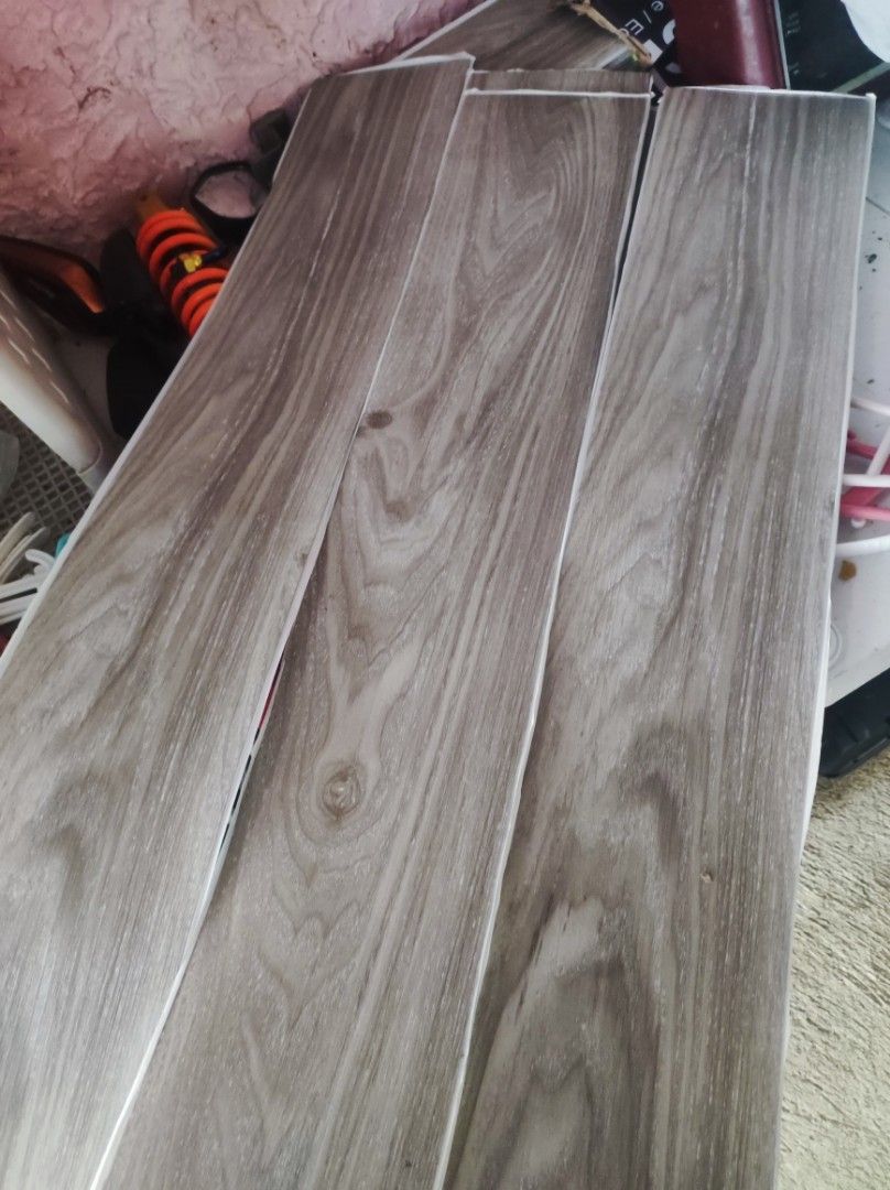 Self-adhesive textures PVC Vinyl floor planks, Furniture & Home Living ...