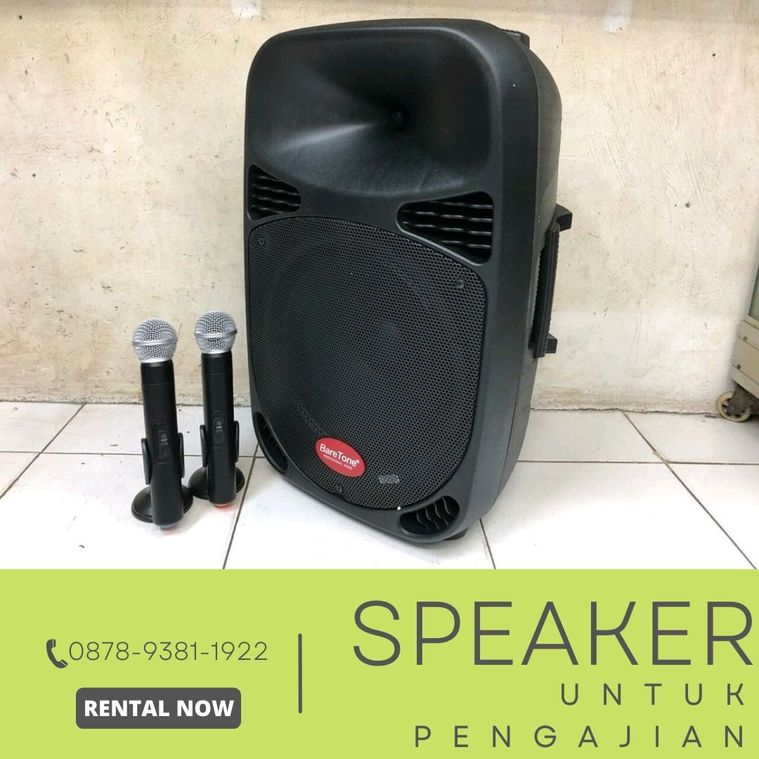 Sewa Speaker Portable Mic Set Untuk Event, Elektronik, Audio di Carousell