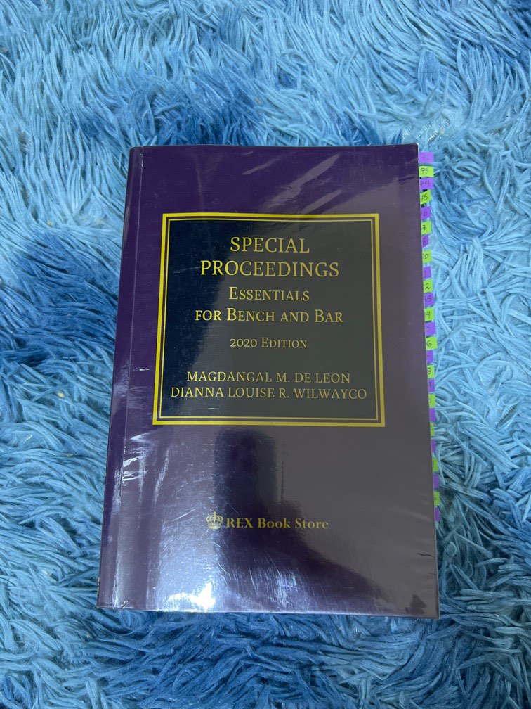 Special Proceedings 2020 edition by Magdangal De Leon, Hobbies & Toys, Books & Magazines ...
