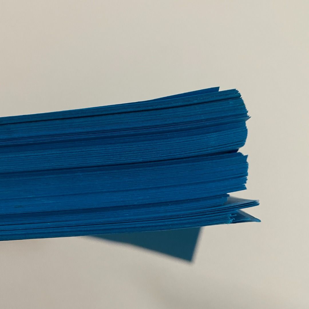 STACK OF BLUE PAPER A4, Hobbies & Toys, Stationery & Craft, Stationery ...