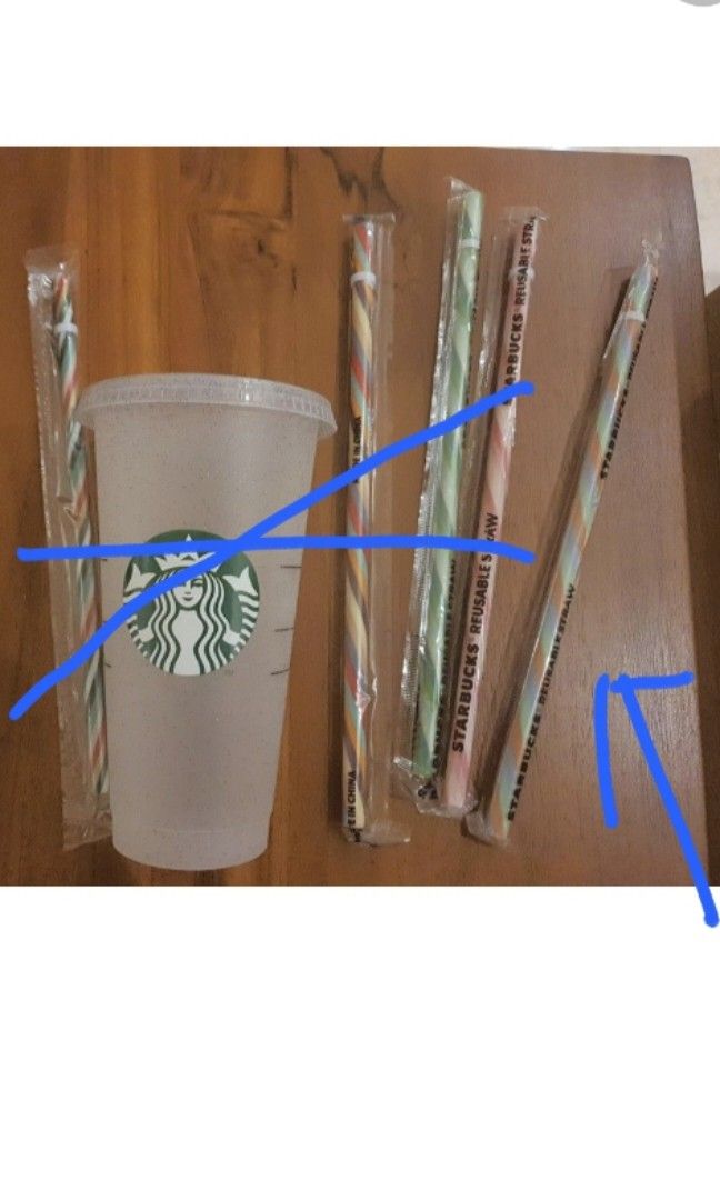 Starbucks Christmas candy sip straw, Furniture & Home Living ...
