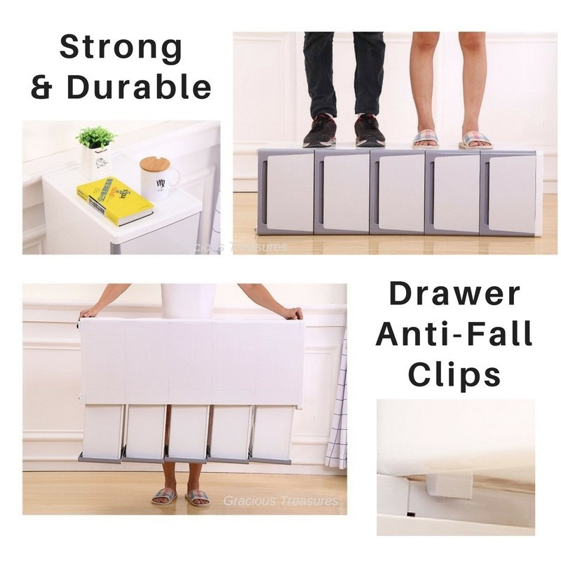 Super Slim Plastic Storage Drawer Container 3-7 Tiers Design Effective ...