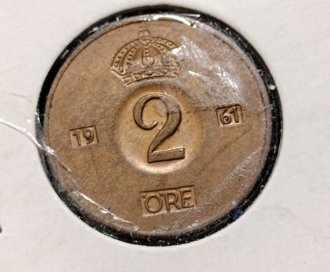Sweden 2 ORE 1961, Hobbies & Toys, Memorabilia & Collectibles, Currency ...