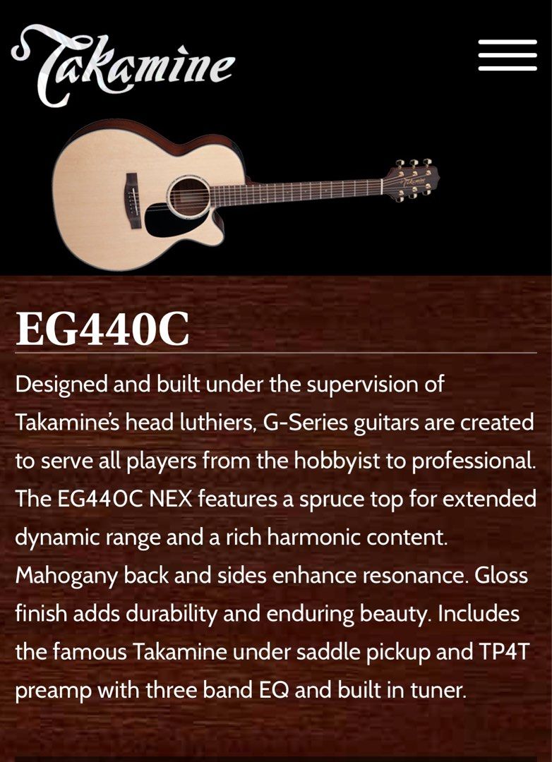 Takamine G Series Acoustic Guitar, Hobbies & Toys, Music & Media, Musical Instruments on Carousell