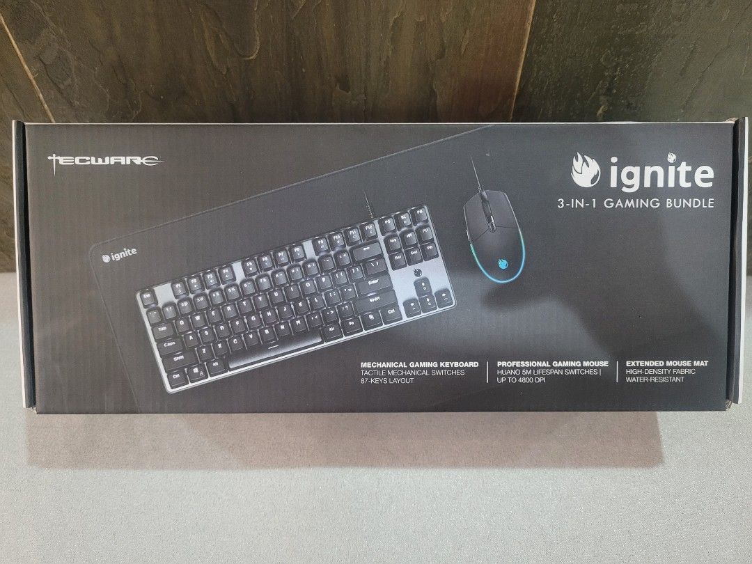 Tecware Ignite Keyboard + Mouse + Mousemat Combo Bundle, Computers ...