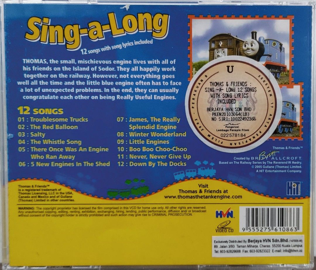 Thomas the Tank Engine - Thomas and Friends CD, Hobbies & Toys, Music ...