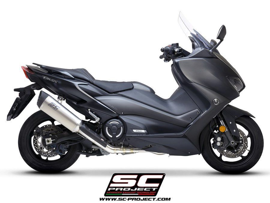 Tmax 560 (2020-2023) SC Project SC1-R Titanium / Carbon Full System Exhaust (LTA Compliant ...