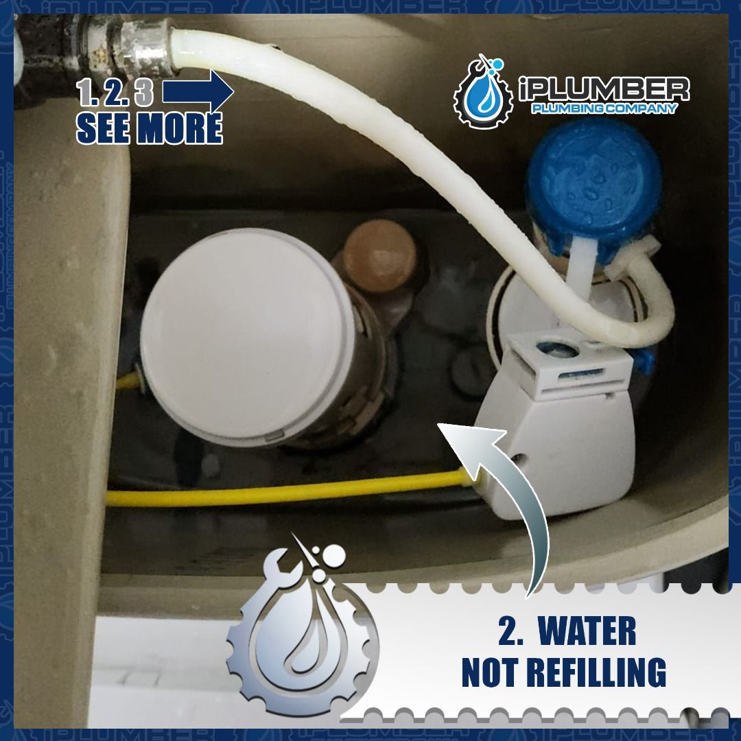 Plumber, toilet tank cistern flushing system, toilet bowl leak and ...