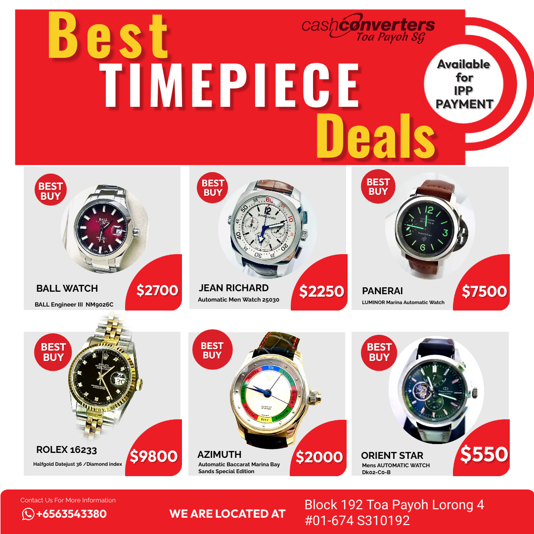 TP-BEST TIMEPIECE DEALS @ TOA PAYOH CASH CONVERTERS, Luxury, Watches on ...