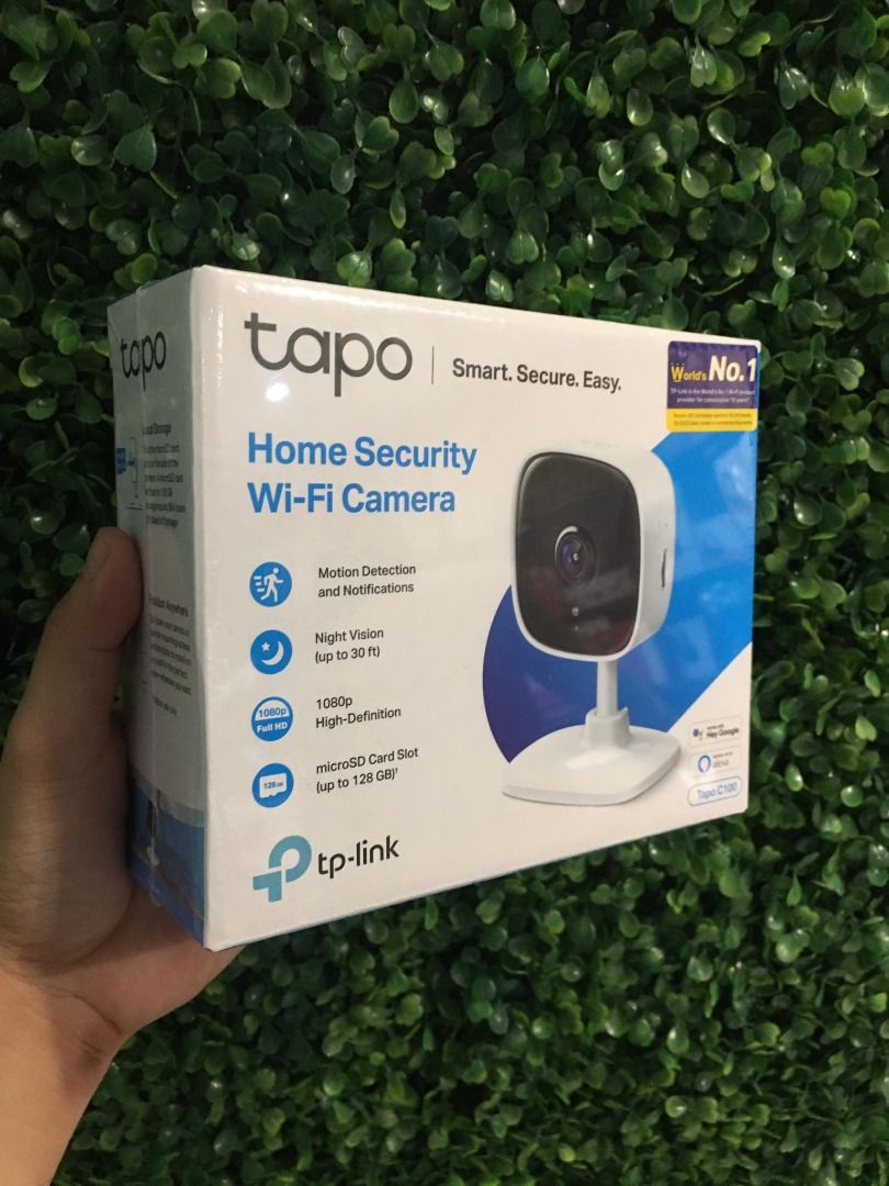 TP-Link Tapo C100 Home Security WiFi Camera, Furniture & Home Living ...