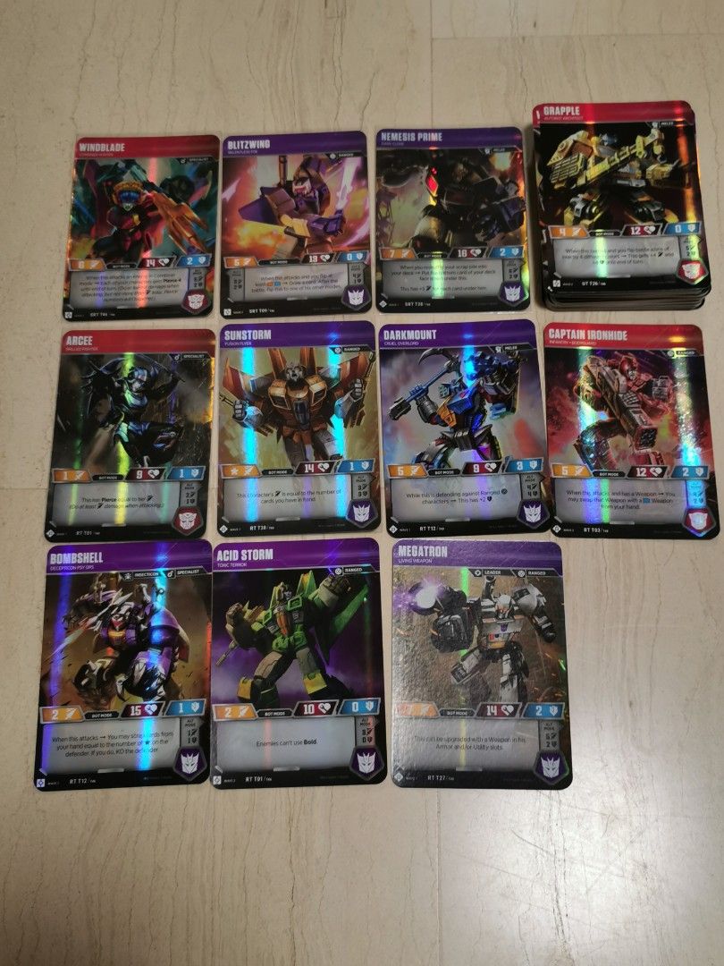 Transformers TCG - character cards, Hobbies & Toys, Toys & Games on ...