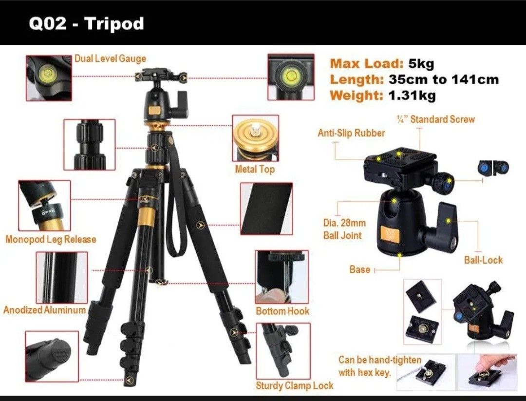 Tripod - Brand new, Photography, Photography Accessories, Tripods ...