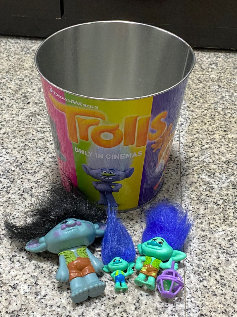 Trolls - Keychain, Mini Figurines - SET ONLY, Hobbies & Toys, Toys ...