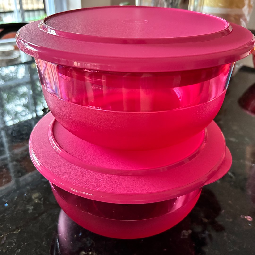 Tupperware pink containers, Furniture & Home Living, Kitchenware ...