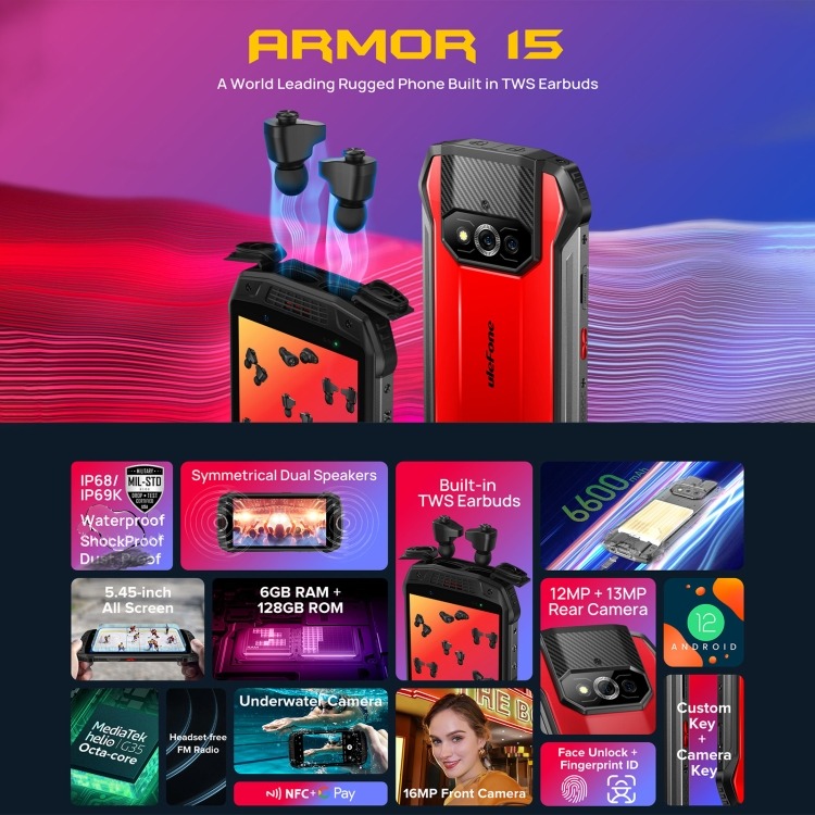 Ulefone Armor 15 Rugged Phone 6GB+128GB, Mobile Phones & Gadgets ...