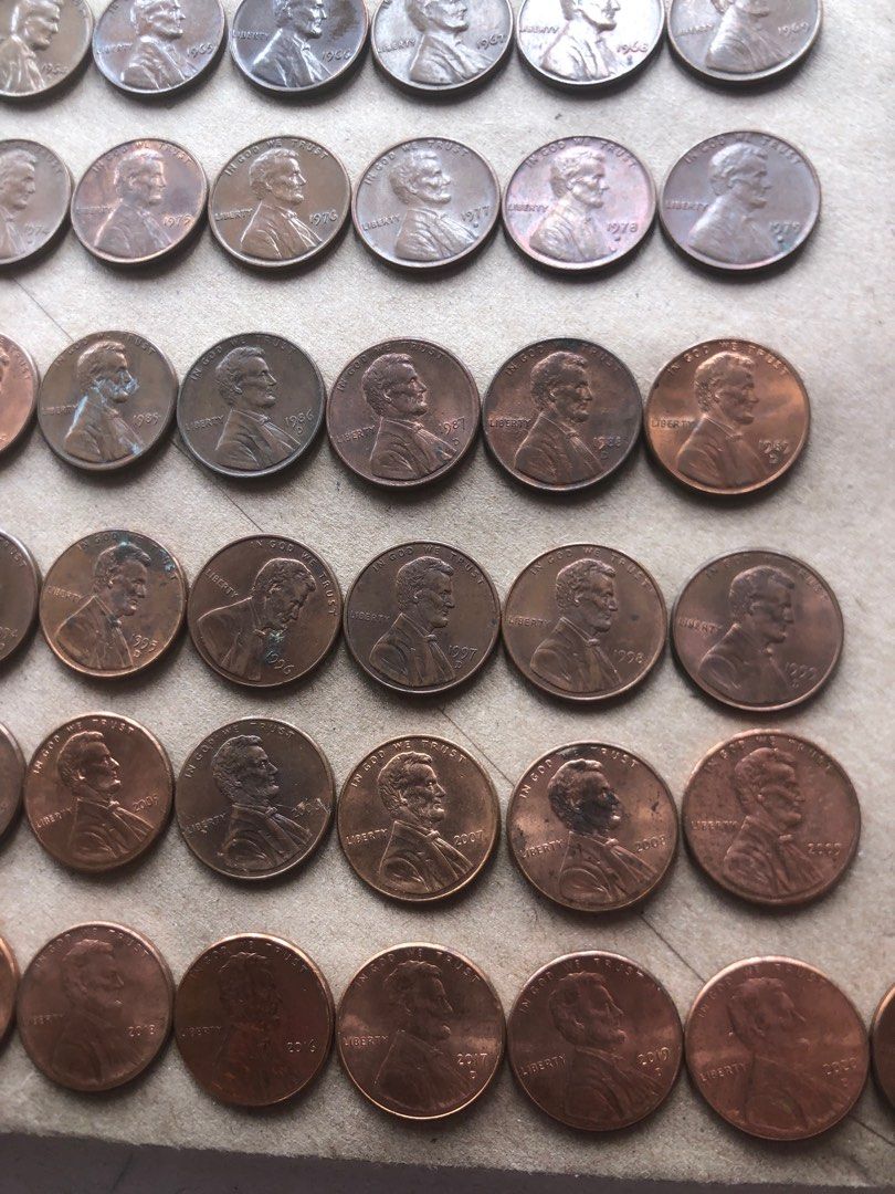 US lincoln penny coin set 1934to 2021, Hobbies & Toys, Memorabilia ...