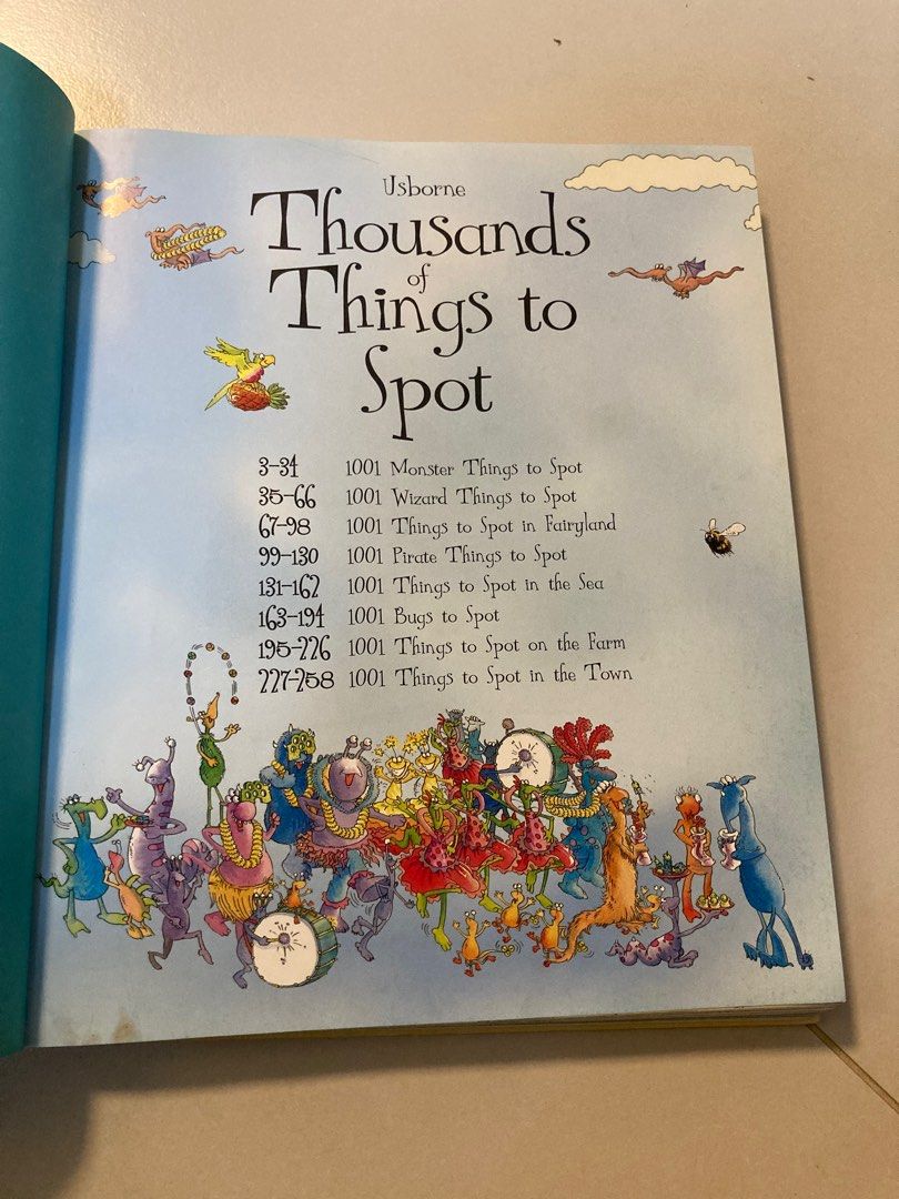 Usborne thousands of things to spot, Hobbies & Toys, Books & Magazines ...