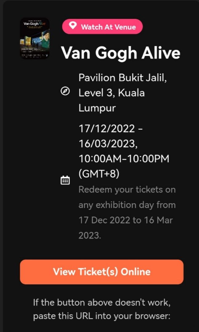 VAN GOH ALIVE, Tickets & Vouchers, Event Tickets on Carousell