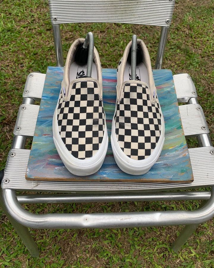 Vans vault checkerboard v2, Men's Fashion, Footwear, Sneakers on Carousell