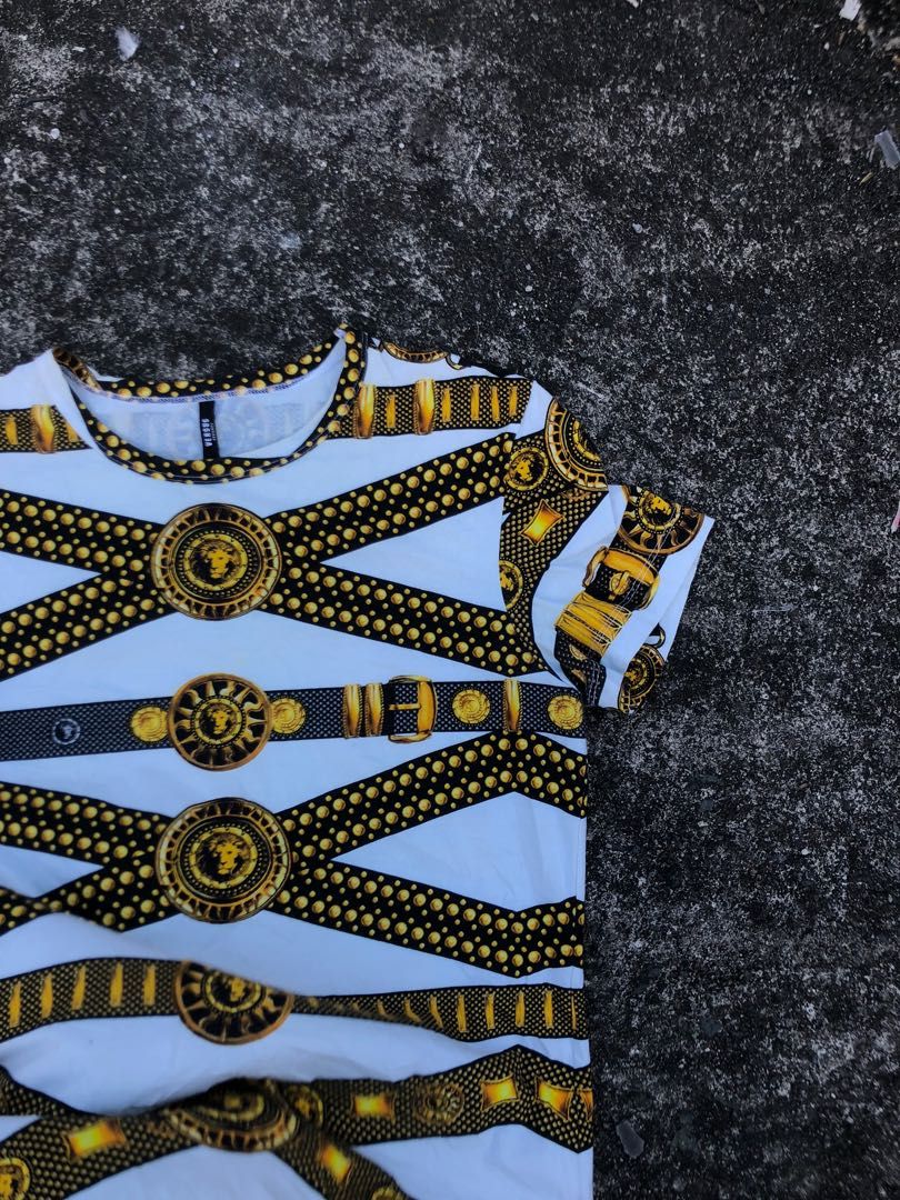 Versace - “Iconic Belt Print”- Mohammadreza Hatami - Tshirt, Women's Fashion, Tops, Shirts on ...