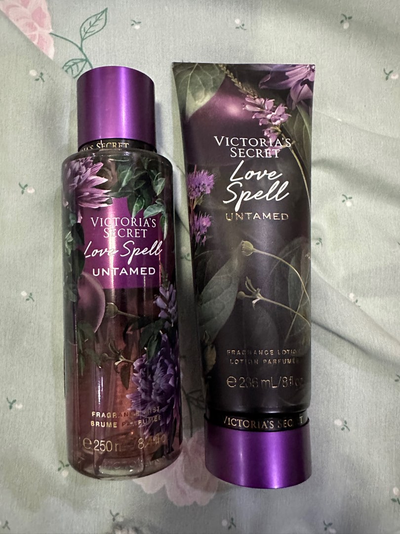 Victoria's Secret " love spell Untamed" lotion and fragrance mist, Beauty & Personal Care, Bath ...