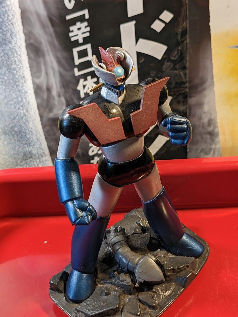 Vintage Japan Mazinger Z Figure with Base, Hobbies & Toys, Toys & Games on Carousell
