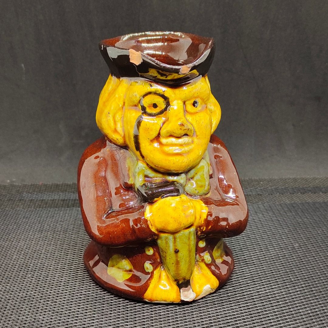 Vintage 5" Tall Toby Jug Mug with Minor Chips and Paint Rub, Hobbies ...